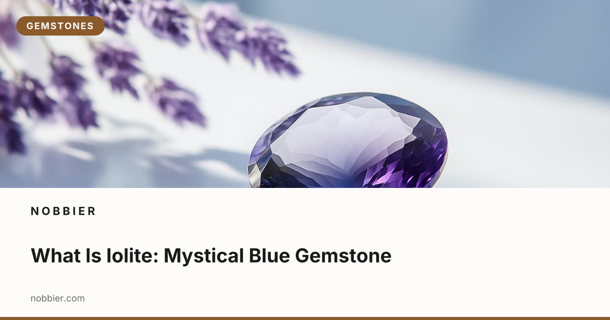 What Is Iolite: Mystical Blue Gemstone | Nobbier