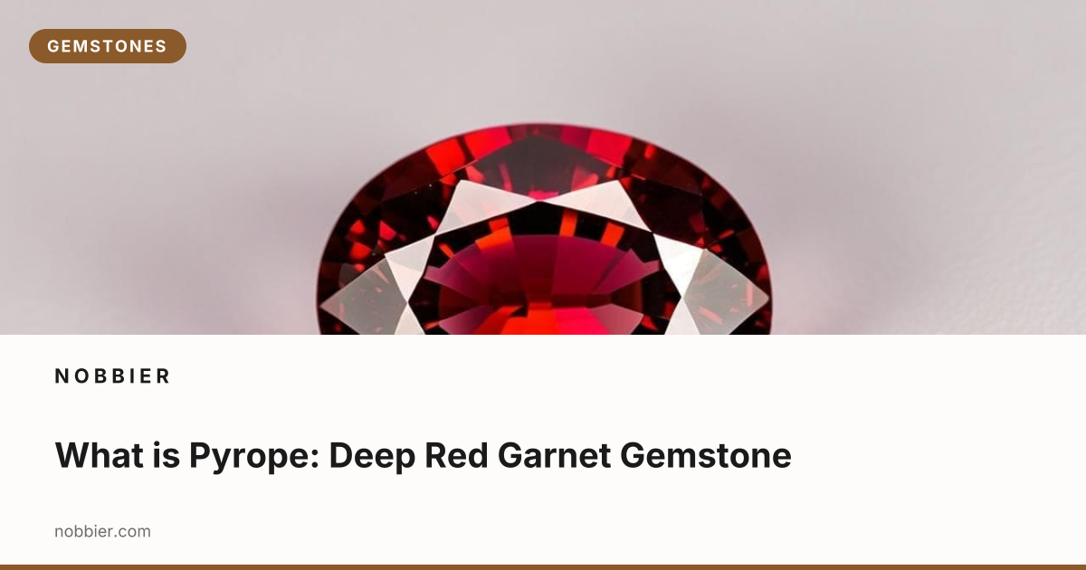 What is Pyrope: Deep Red Garnet Gemstone | Nobbier